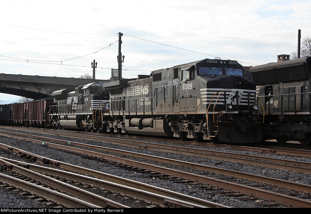 NS 9389 and 1036 With Coal Waiting in South Yard